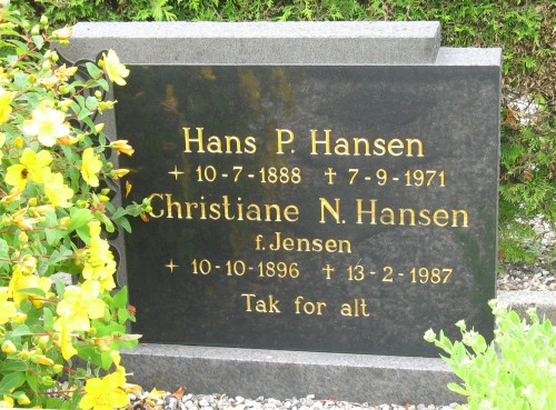 Hansen, Hans Peter (1888-1971) | Den Store Krig 1914-1918