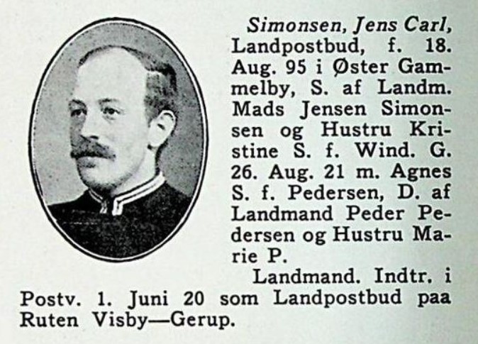 Simonsen, Jens Carl (1895-1965) | Den Store Krig 1914-1918