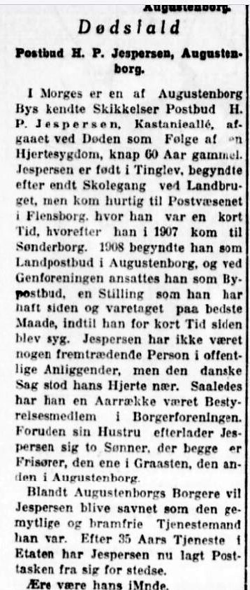 Jespersen, Hans Peter (1883-1943) | Den Store Krig 1914-1918