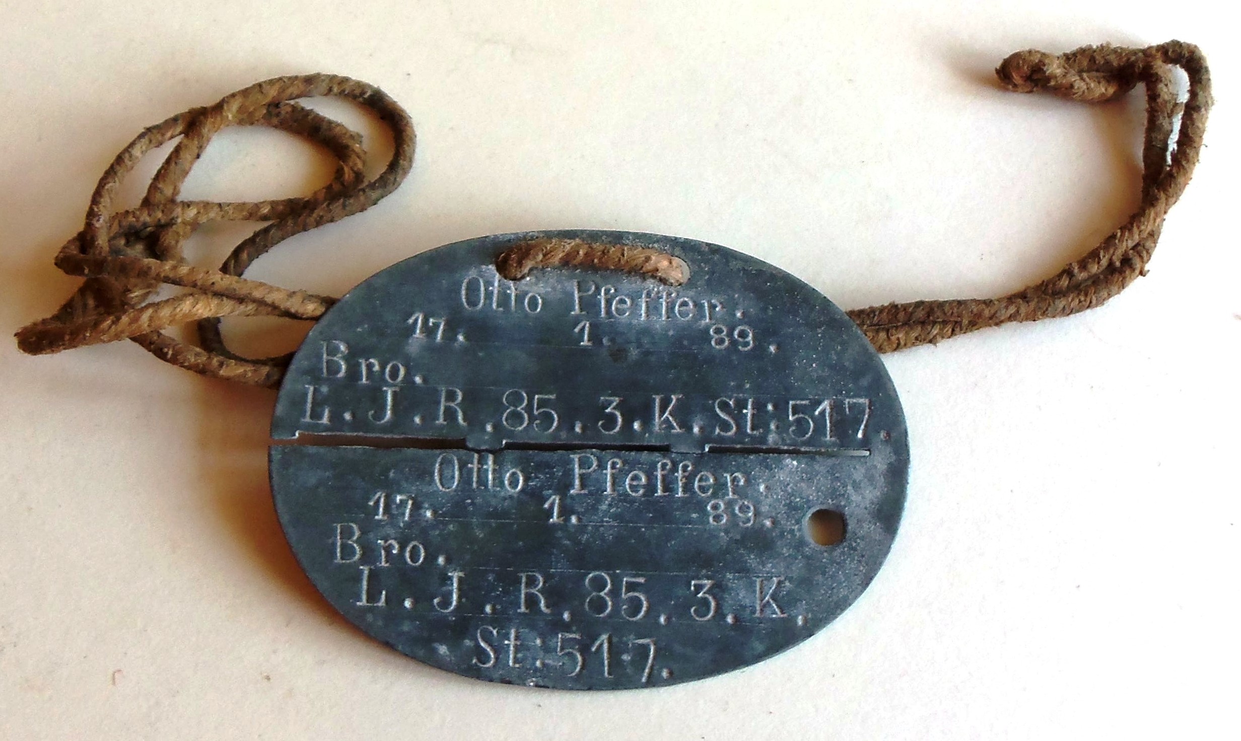 Pfeffer, Otto (1889-1958) | Den Store Krig 1914-1918