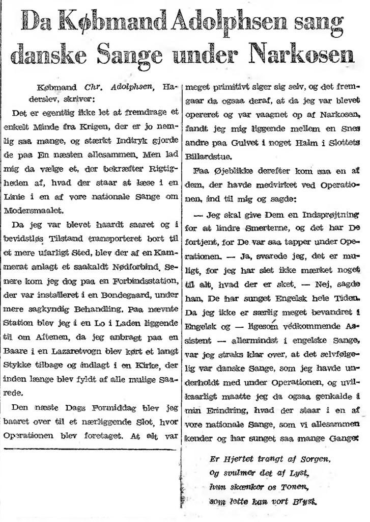 Adolphsen, Carl Christian (1888-1950) | Den Store Krig 1914-1918