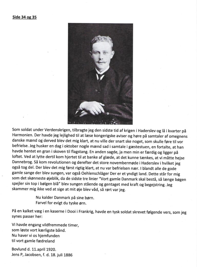 11. april 1920: “Fra Hjemfærdstiden” | Den Store Krig 1914-1918