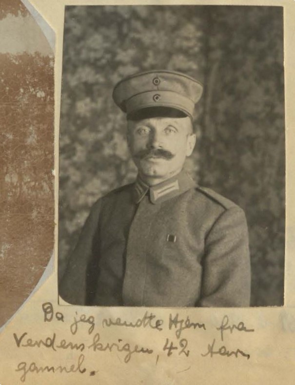 Damgaard, Thomas P (1876-1936) portræt 1918, privateje | Den Store Krig 1914-1918