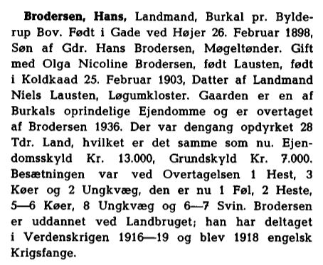 Brodersen, Hans (1898-1981) | Den Store Krig 1914-1918