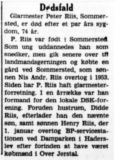 Riis, Peter (1895-1970) | Den Store Krig 1914-1918