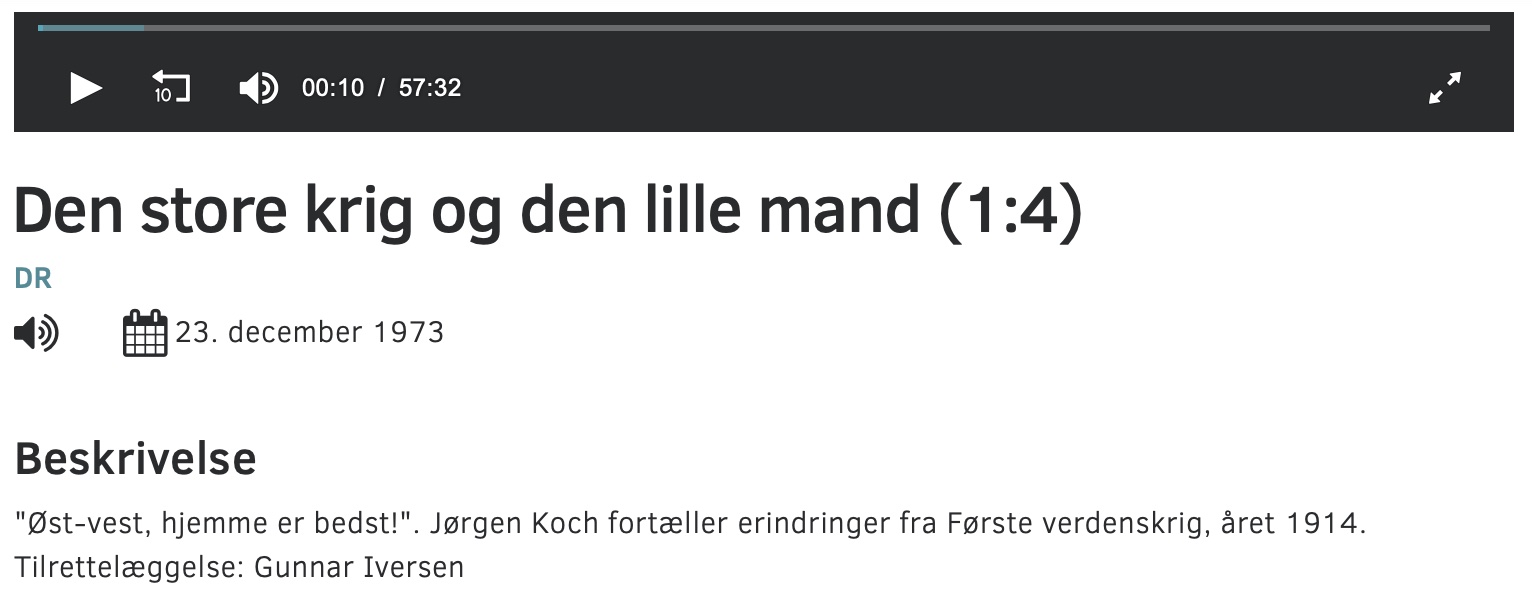 Den store krig og den lille mand | Den Store Krig 1914-1918