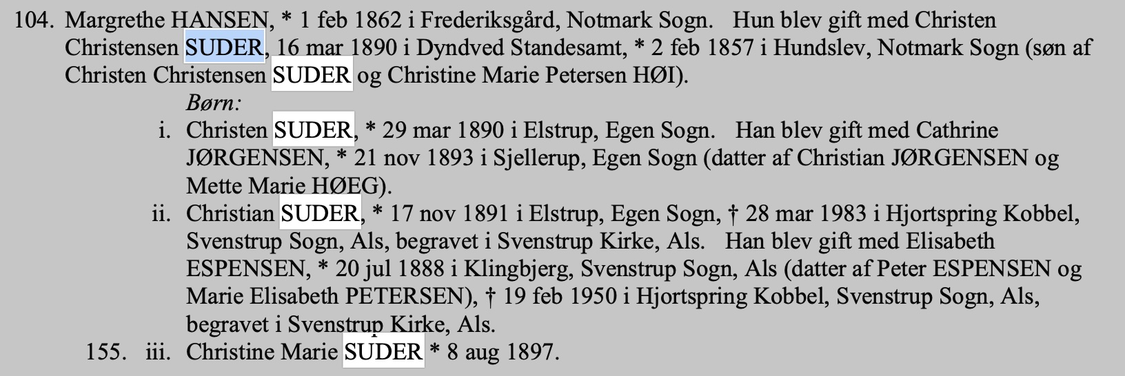 Suder, Christen (1890-) | Den Store Krig 1914-1918